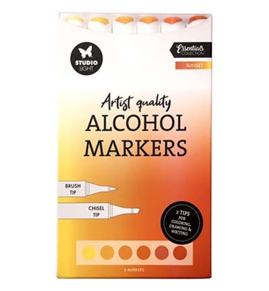 Studio Light Alcohol Markers Sunset (SL-CO-MARK38) - Paperpads.nl