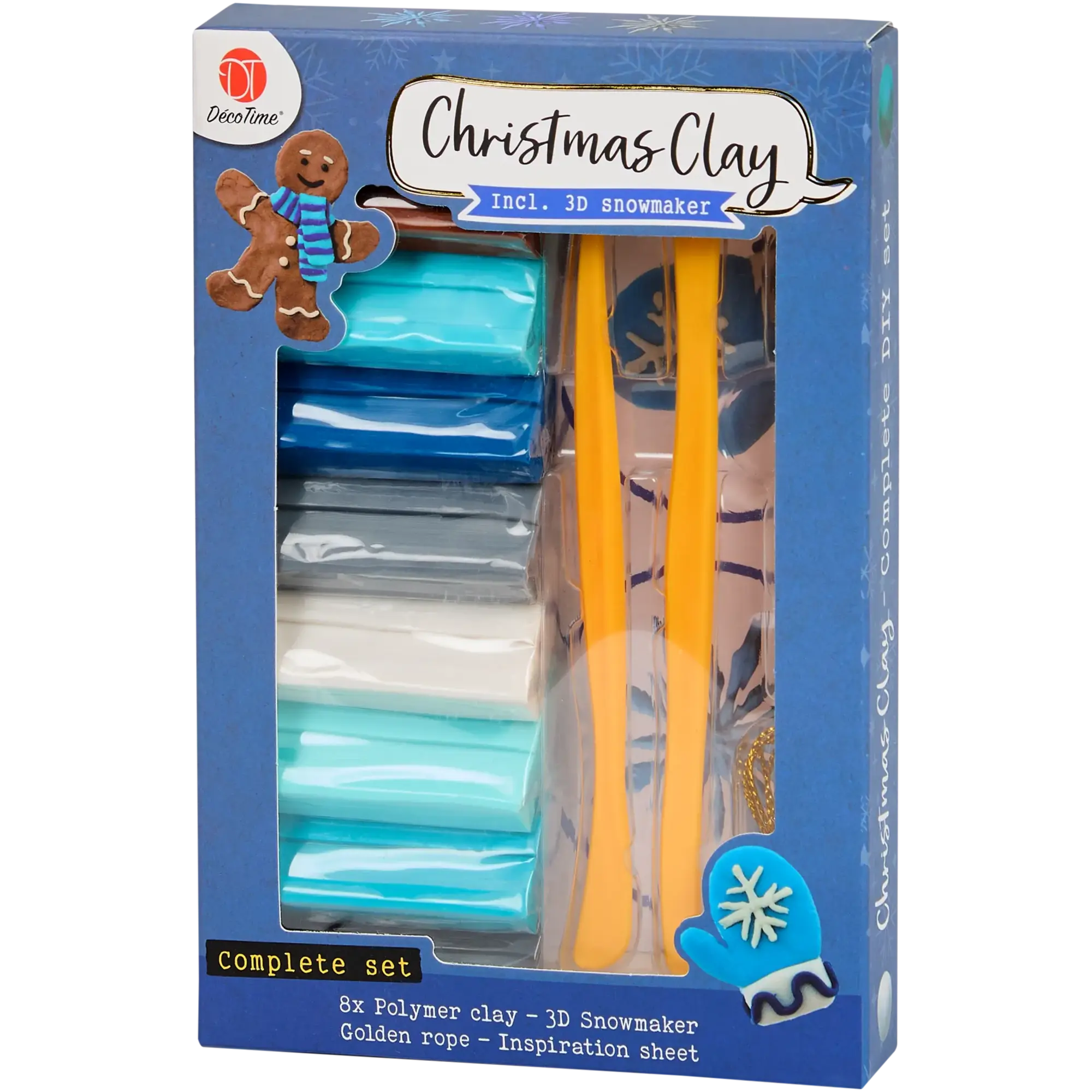 DécoTime Frosty Blue Polymer Clay Set (3218263) - Paperpads.nl