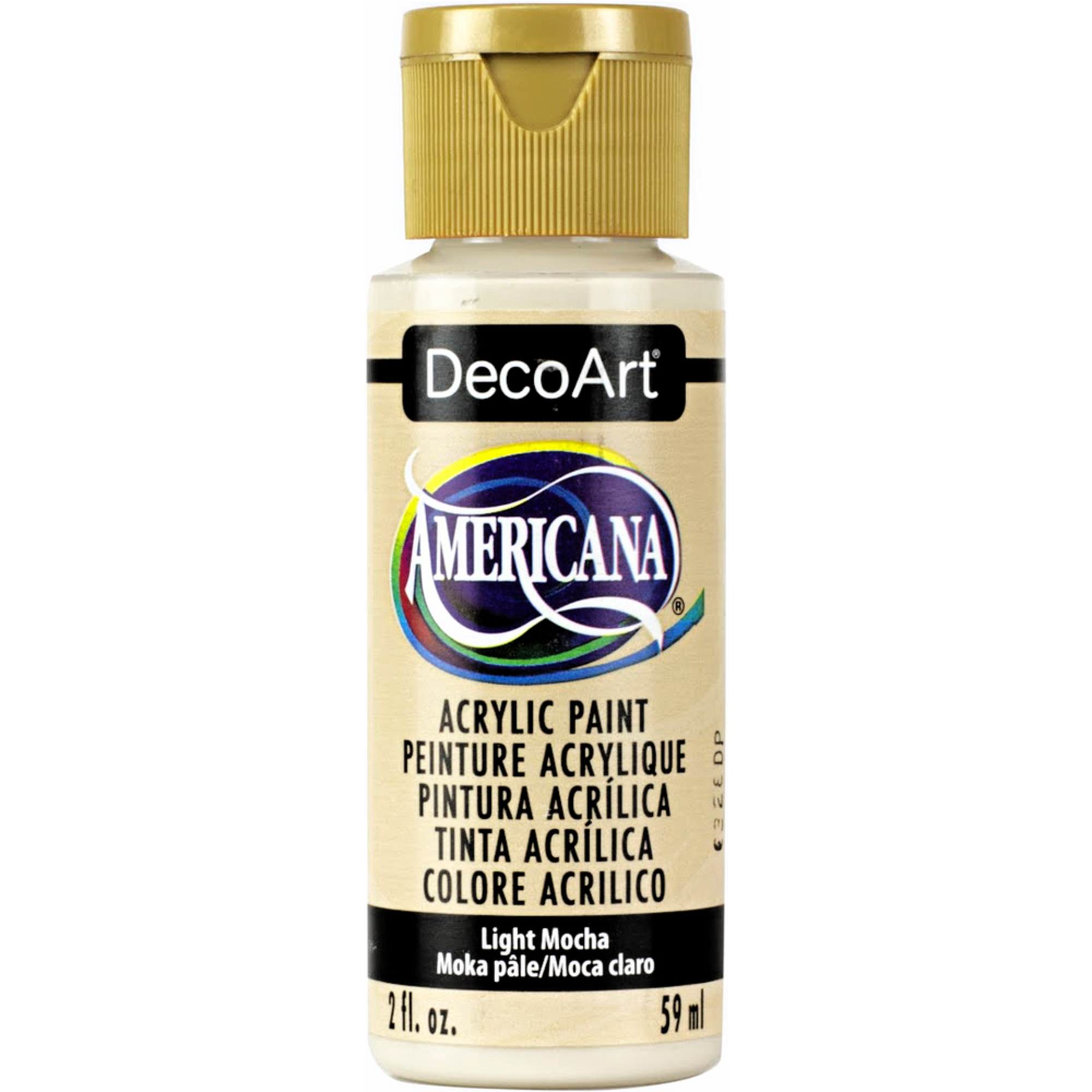 DecoArt Americana Acrylic Paint Light Mocha (DA241) - Paperpads.nl