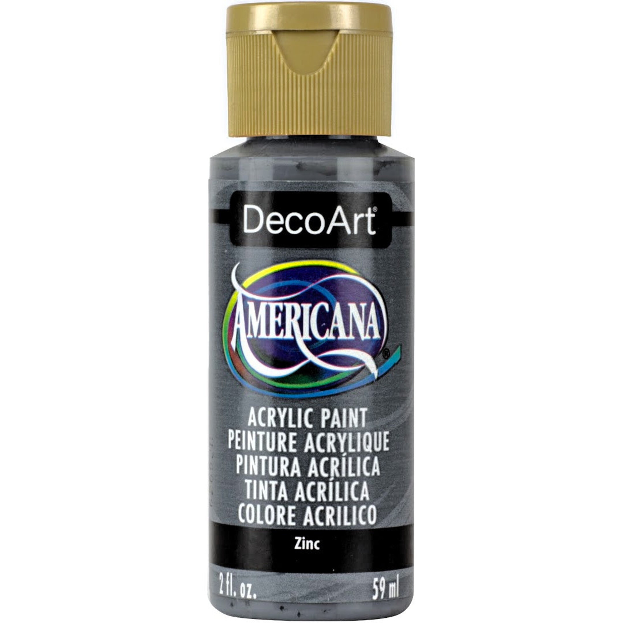 DecoArt Americana Acrylic Paint Zinc (DA304) - Paperpads.nl