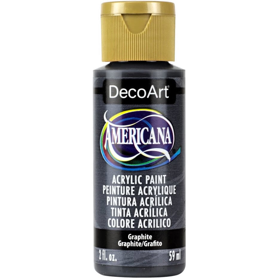 DecoArt Americana Acrylic Paint Graphite (DA161) - Paperpads.nl