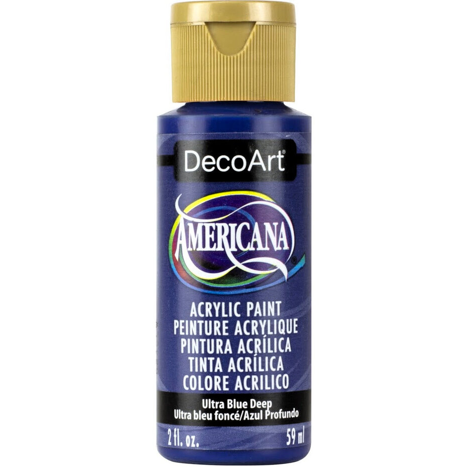 DecoArt Americana Acrylic Paint Ultra Blue Deep (DA100) - Paperpads.nl