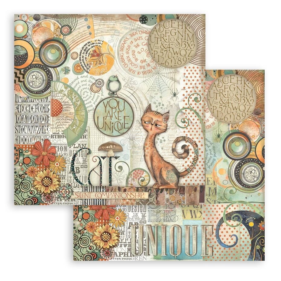 Stamperia Furry Friends 12x12 Inch Paper Pack (SBBL176) - Paperpads.nl