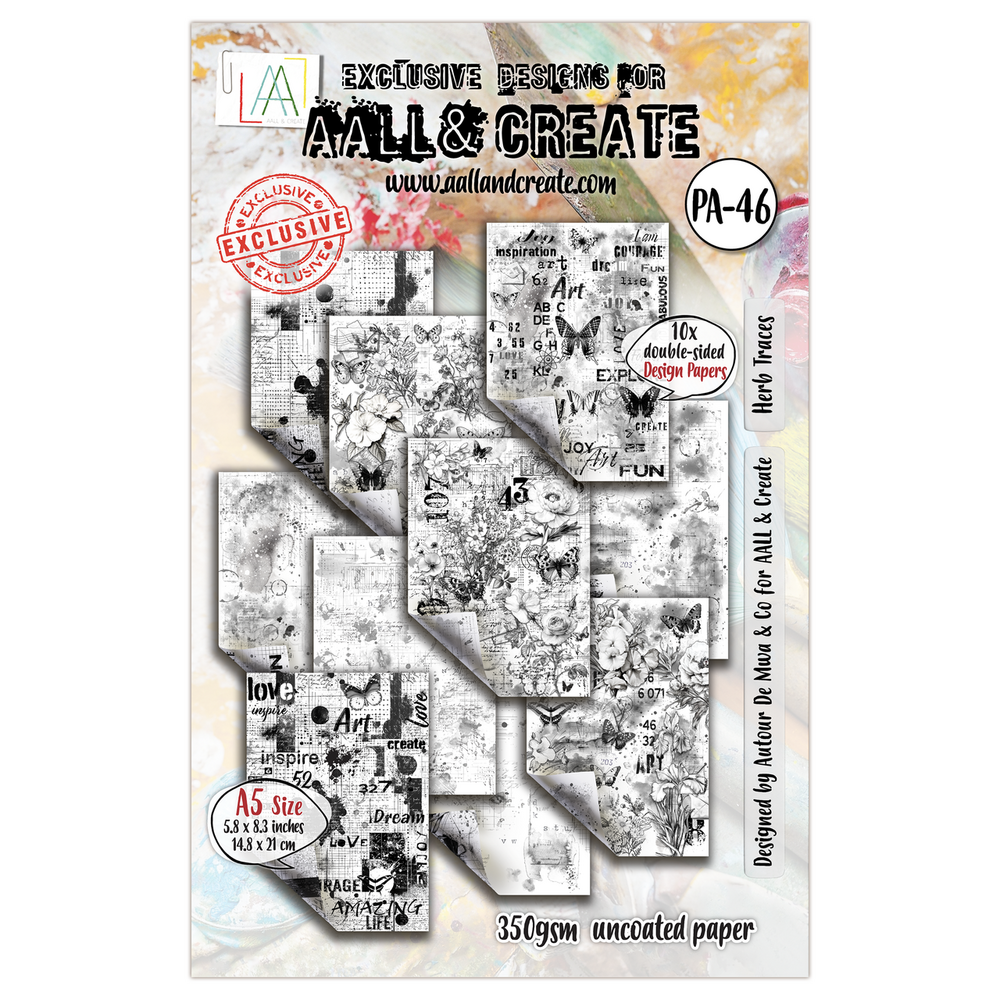 AALL and Create Design Paper A5 Herb Traces (AALL-PA-046) - Paperpads.nl