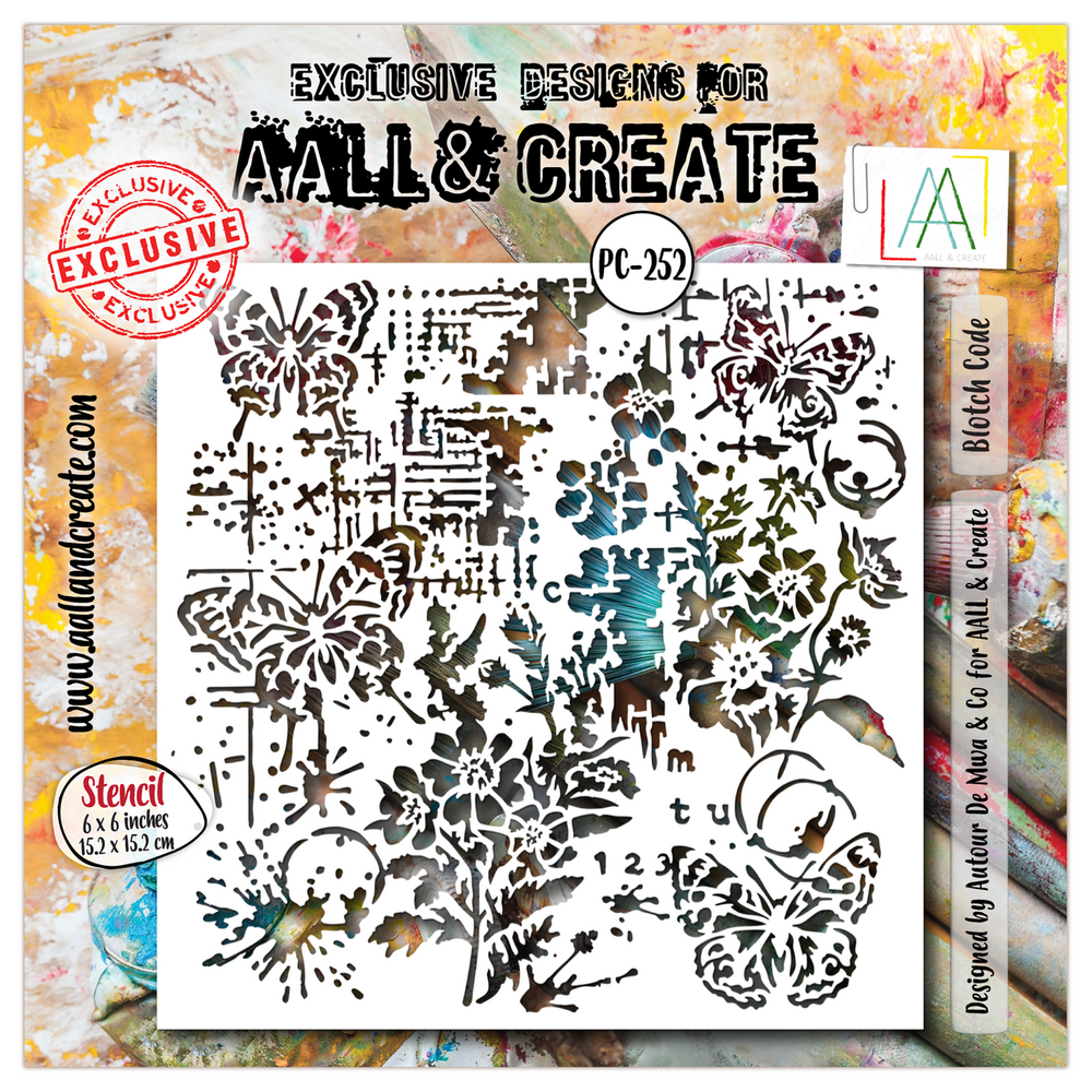 AALL and Create Masking Stencil 6x6 Inch Blotch Code (AALL-PC-252 ...