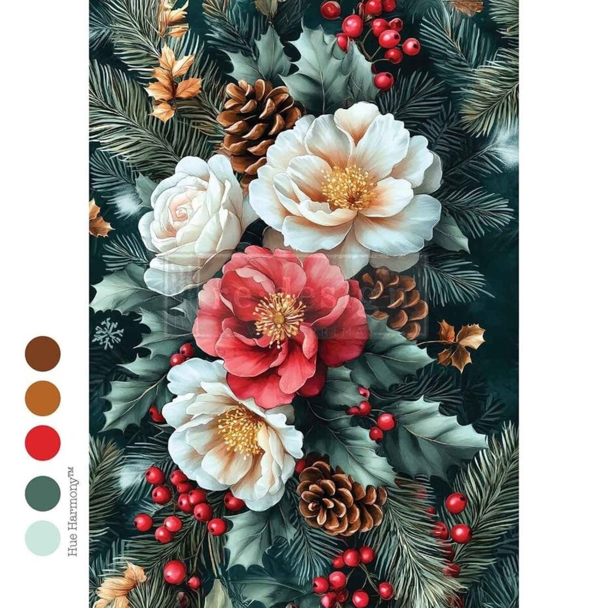 Re-Design Winter's Grace A4 Decoupage Fiber (678296) - Paperpads.nl