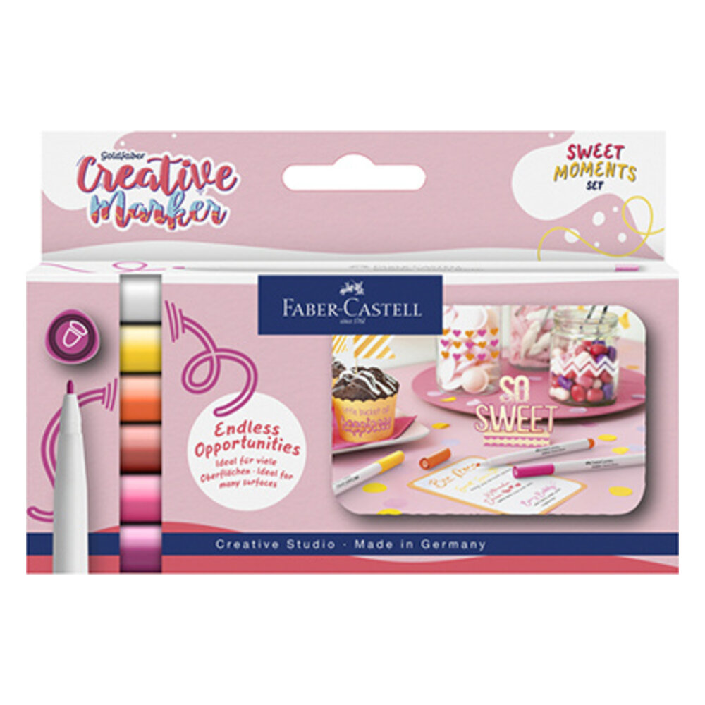Faber Castell Goldfaber Creative Marker Sweet Moments Set (FC-160602 ...