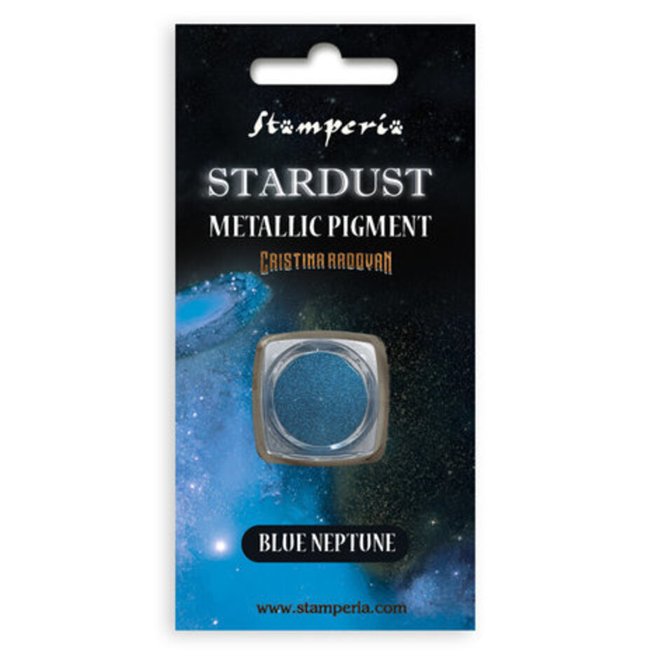 Stamperia Stardust Metallic Pigment Blue Neptune (KAPRB06) - Paperpads.nl