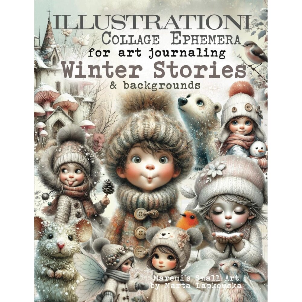 Maremi's Small Art Winter Stories & Backgrounds Collage Ephemera Book ...