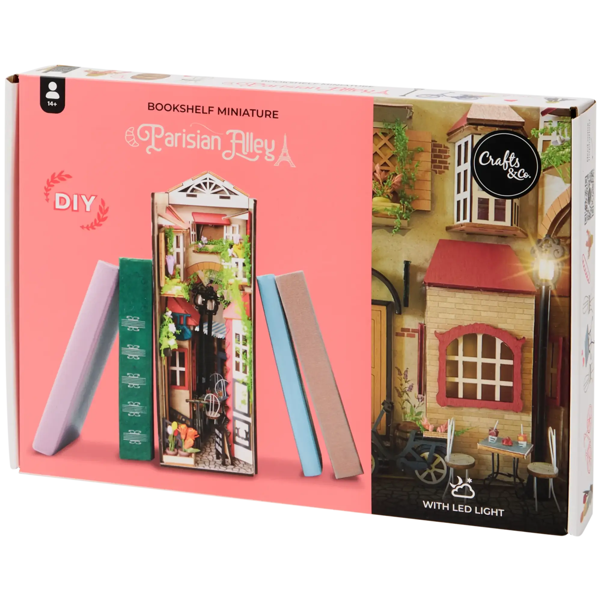 Crafts & Co. DIY Bookshelf Miniature Parisian Alley (3200519 ...