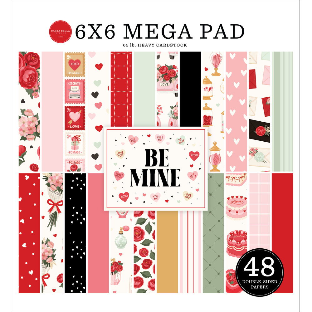Carta Bella Be Mine 6x6 Inch Mega Pad (CBBM477031) - Paperpads.nl