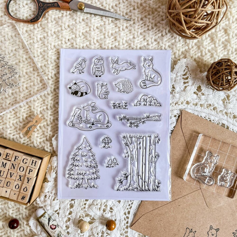 Anna Lunak Forest Critters Clear Stamp Set - Paperpads.nl