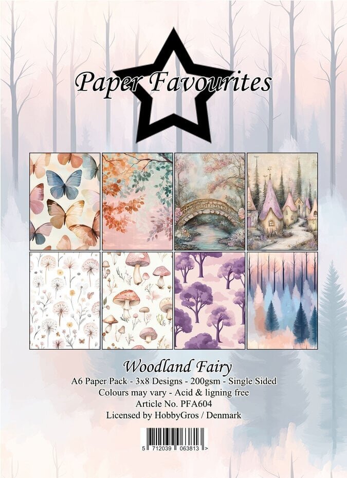 Paper Favourites Woodland Fairy A6 Paper Pad (PFA604) - Paperpads.nl
