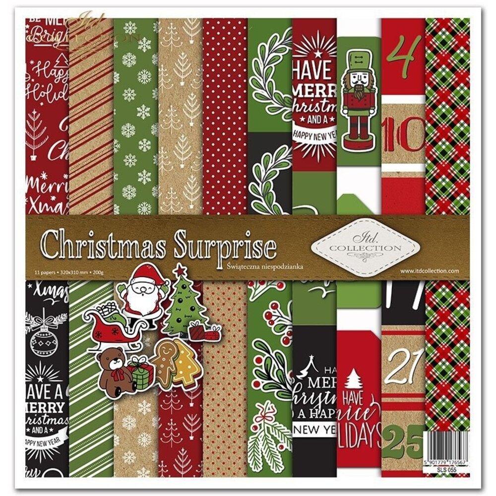 ITD Collection Christmas Surprise 12x12 Inch Paper Pad (SLS 055 ...