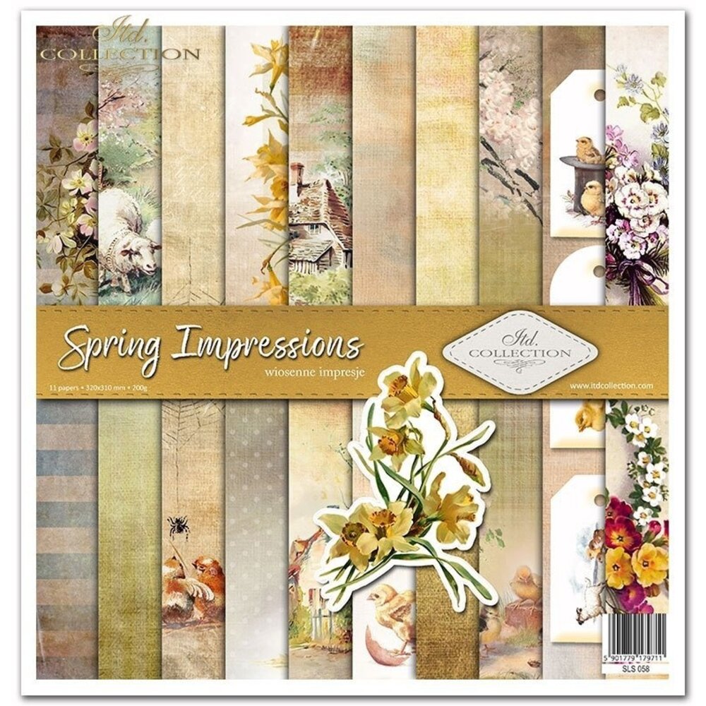 ITD Collection Spring Impressions 12x12 Inch Paper Pad (SLS 058 ...