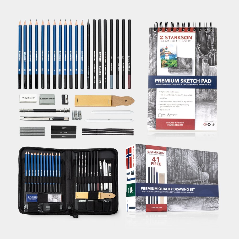 Starkson Premium Quality 41-Piece Drawing Set (ST-TE-41-MU-260 ...