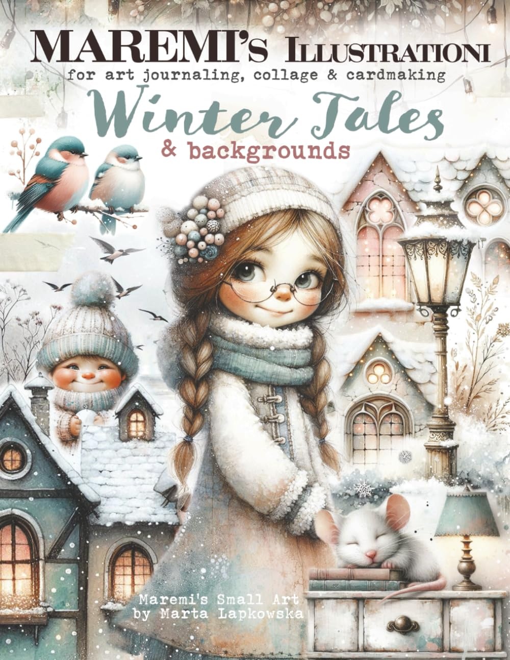 Maremi's Small Art Winter Tales Collage Ephemera Book - Paperpads.nl