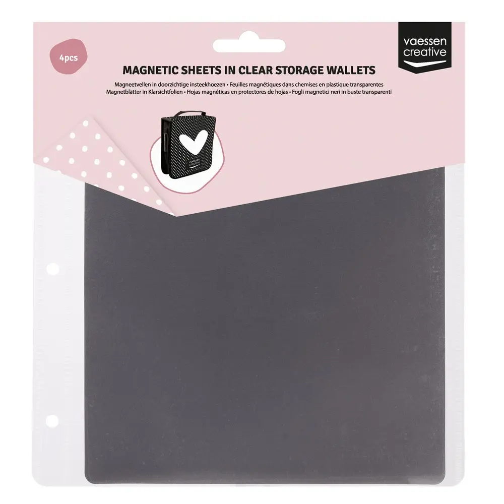 Vaessen Creative Magnetic Sheets In Clear Storage Wallets (600203-003 ...