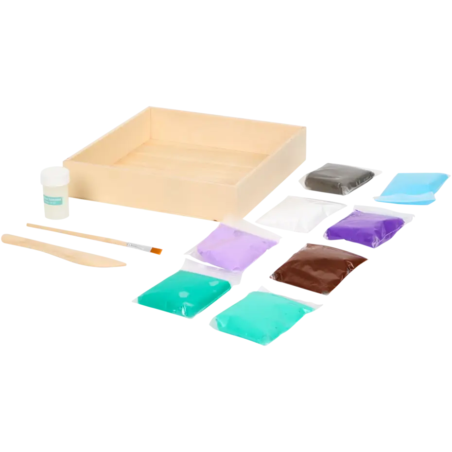 Craft Sensation Purple Flower Air Drying Clay Set (3214291) - Paperpads.nl