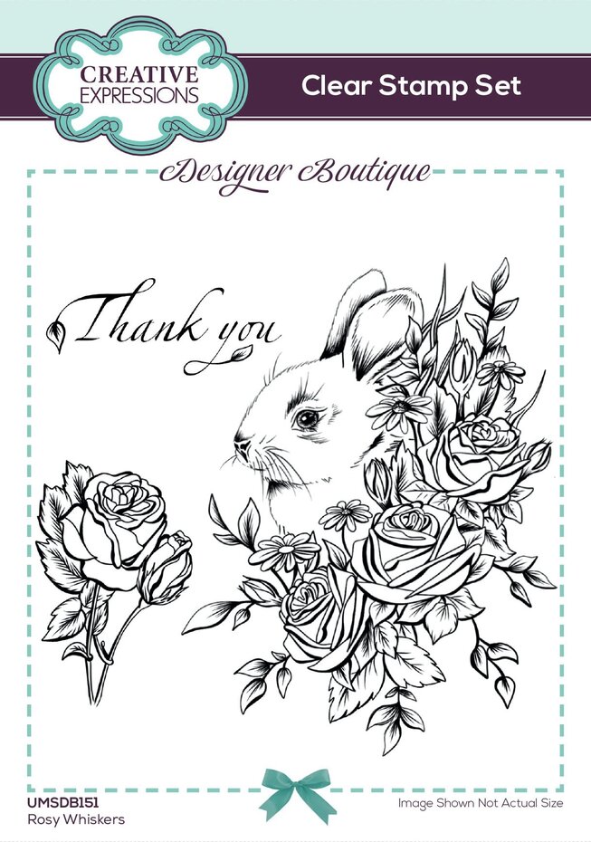 Creative Expressions Designer Boutique Clear Stamp A6 Rosy Whiskers ...