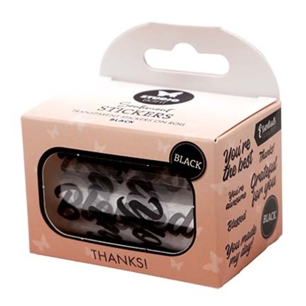 Studio Light Essentials Clear Stickers on Roll Thanks! (SL-ES-STIC58 ...