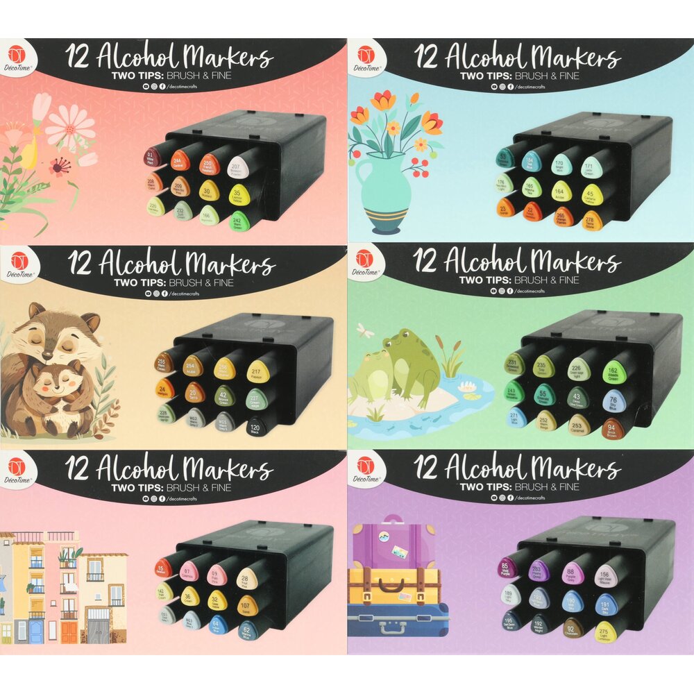 DécoTime Luminous Horizons WAVE Alcohol Markers (3005439) - Paperpads.nl