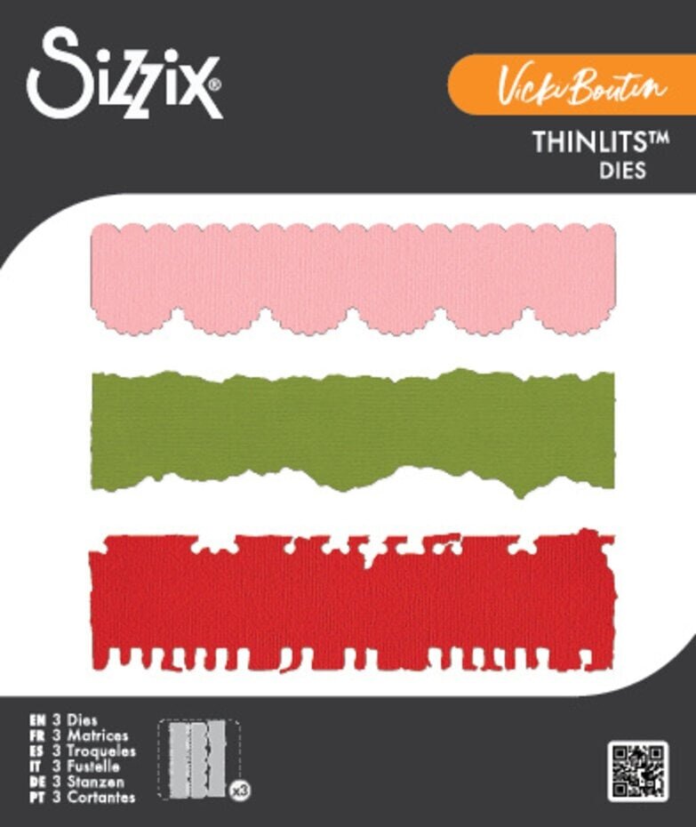 Sizzix Vicki Boutin Thinlits Die Set Double Edgers (667072) - Paperpads.nl
