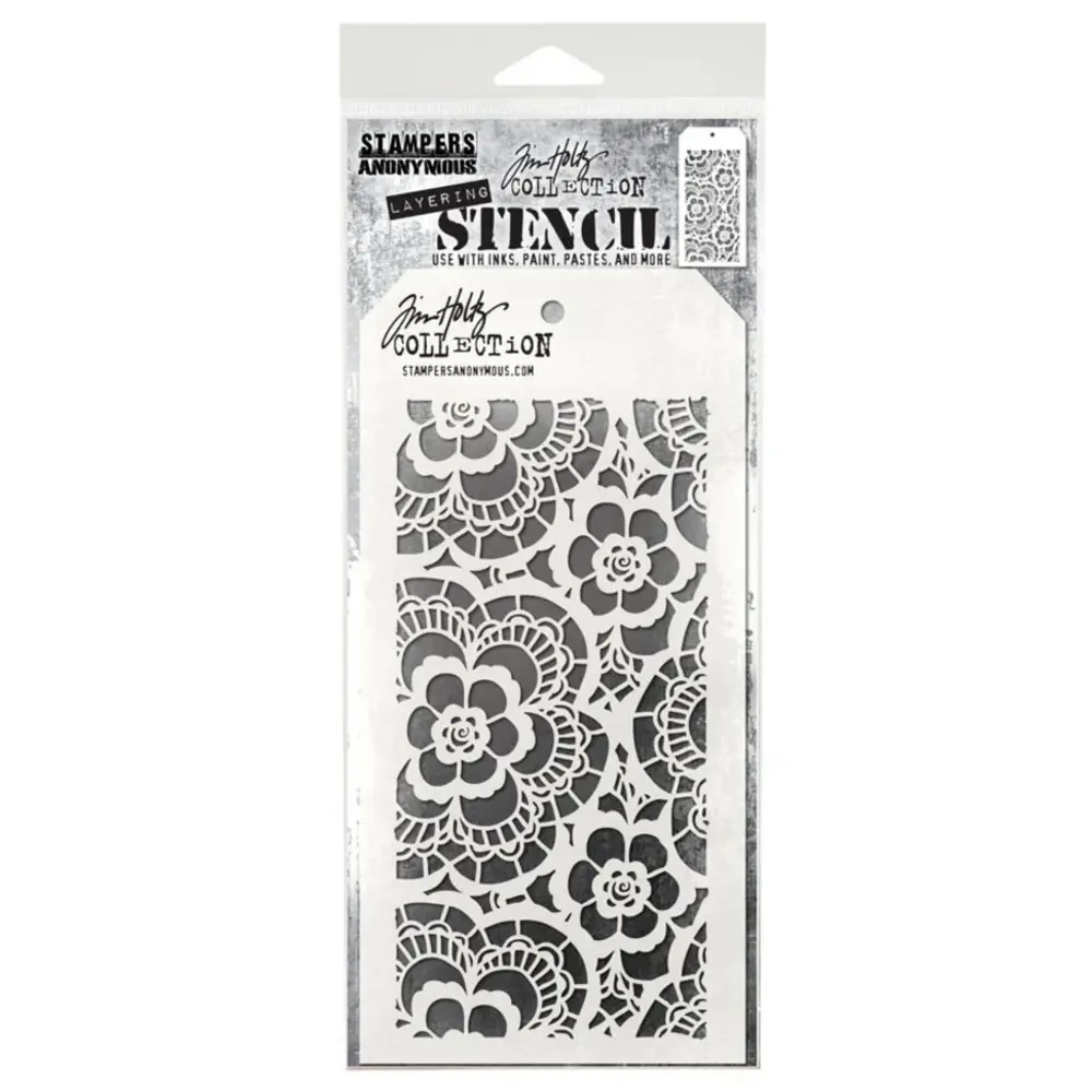Stampers Anonymous Tim Holtz Lace Layering Stencil (THS034) - Paperpads.nl