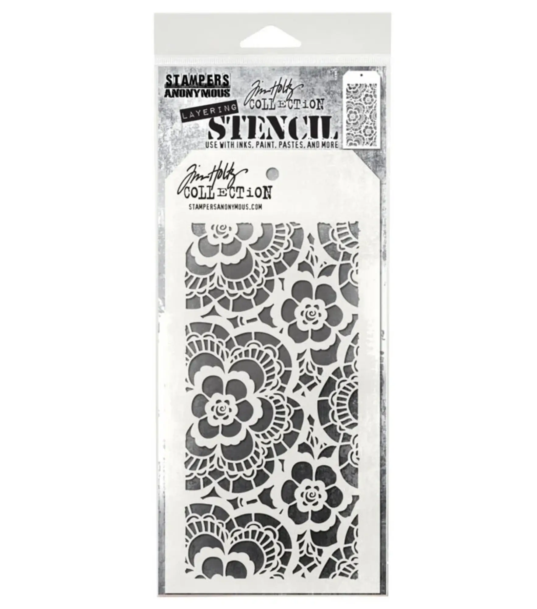 Stampers Anonymous Tim Holtz Lace Layering Stencil (THS034) - Paperpads.nl