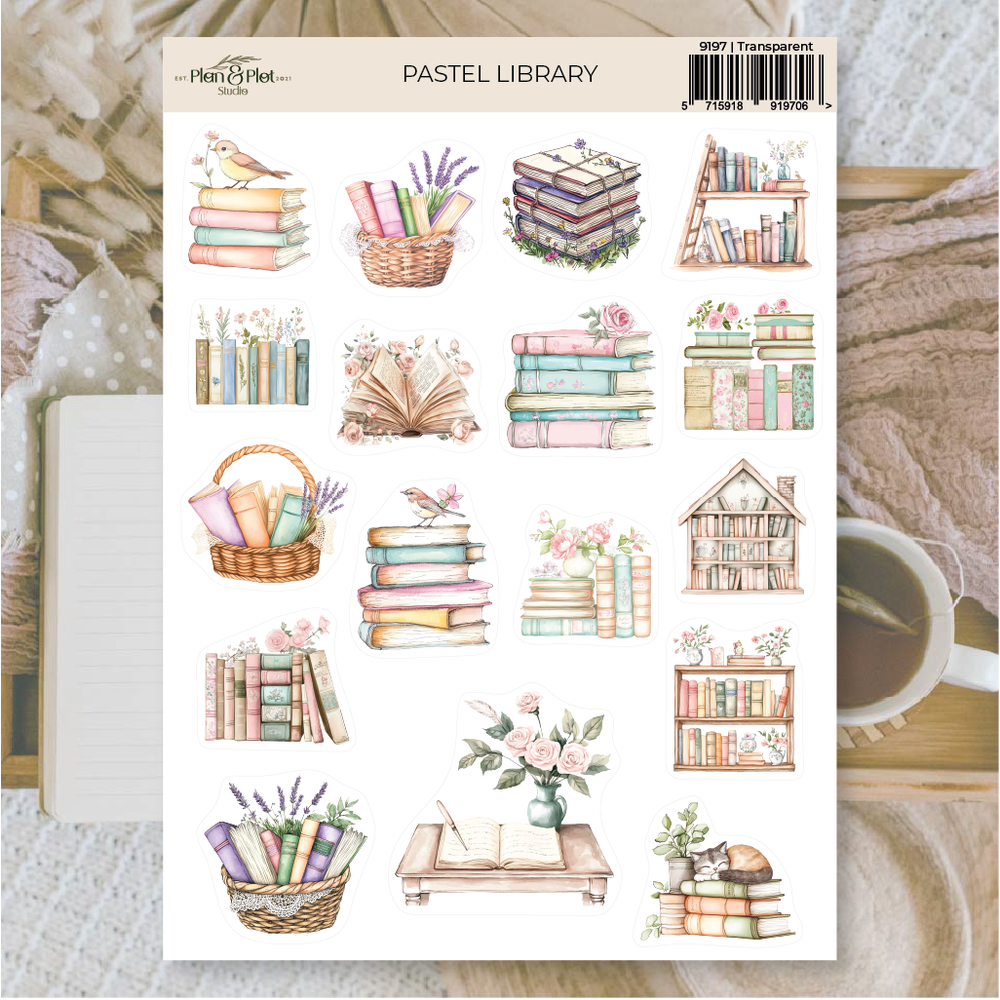 Plan & Plot Studio Pastel Library Stickers (9197) - Paperpads.nl