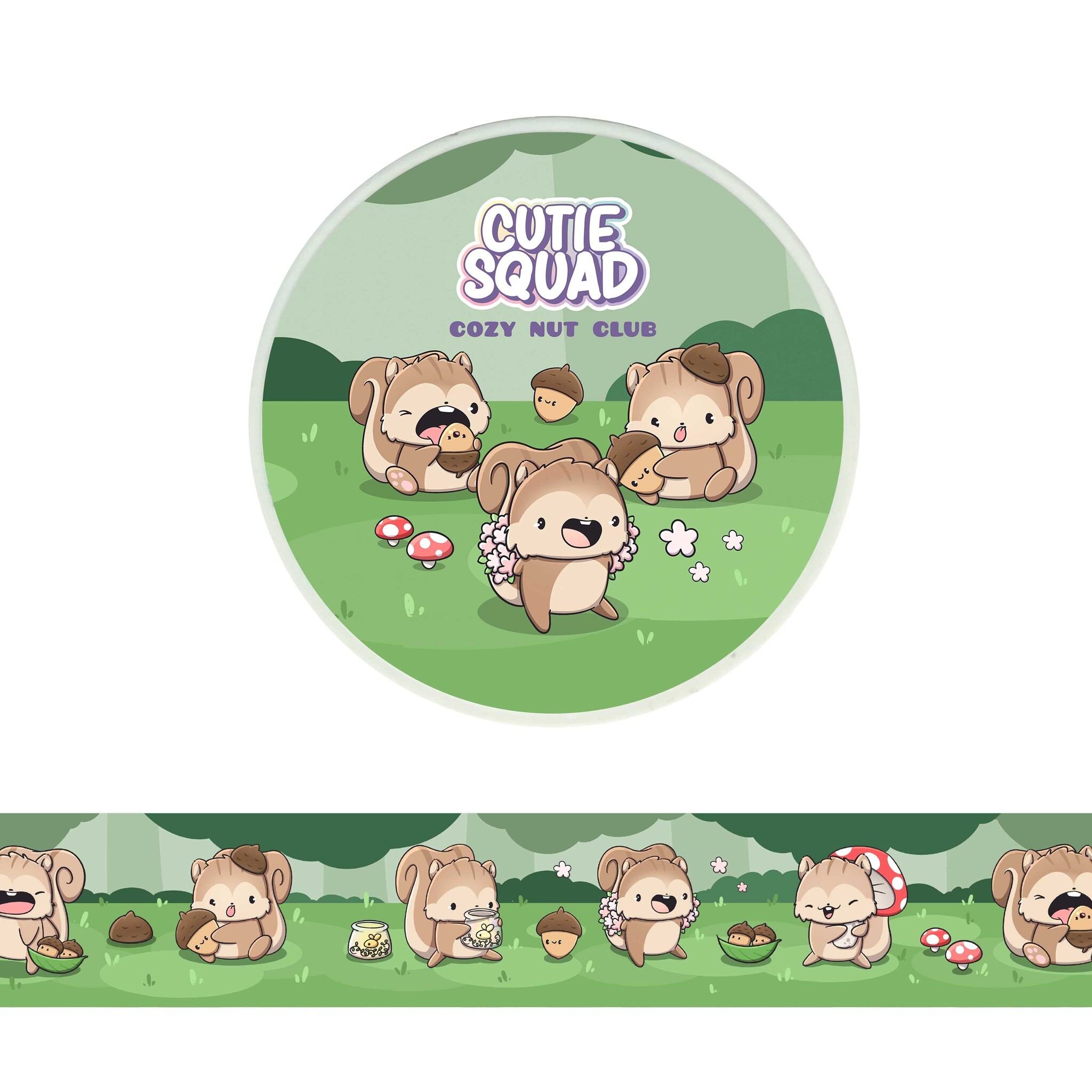 CutieSquad Cozy Nut Club Washi Tape - Paperpads.nl