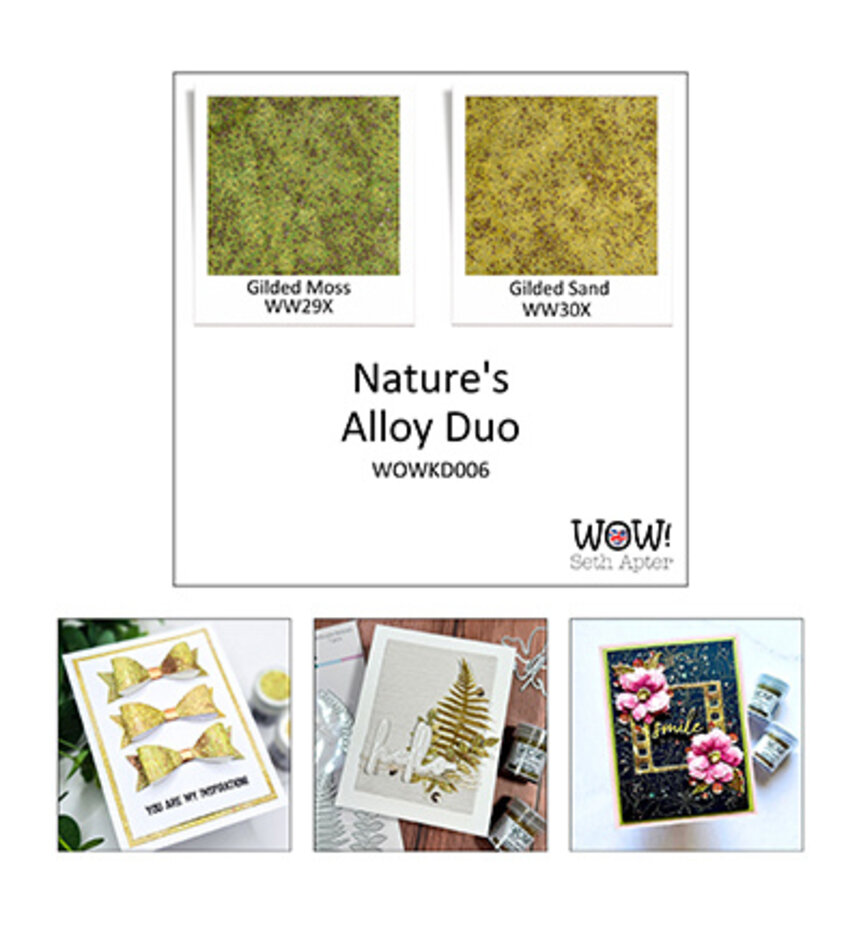 WOW! Duo's Natures Alloy Embossing Powder Set (WOWKD006) - Paperpads.nl