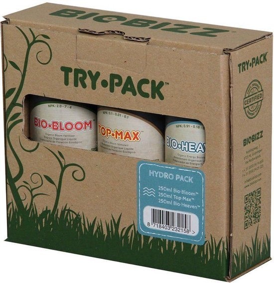 BioBizz BioBizz Try-Pack Hydro - The online shop for Gardening