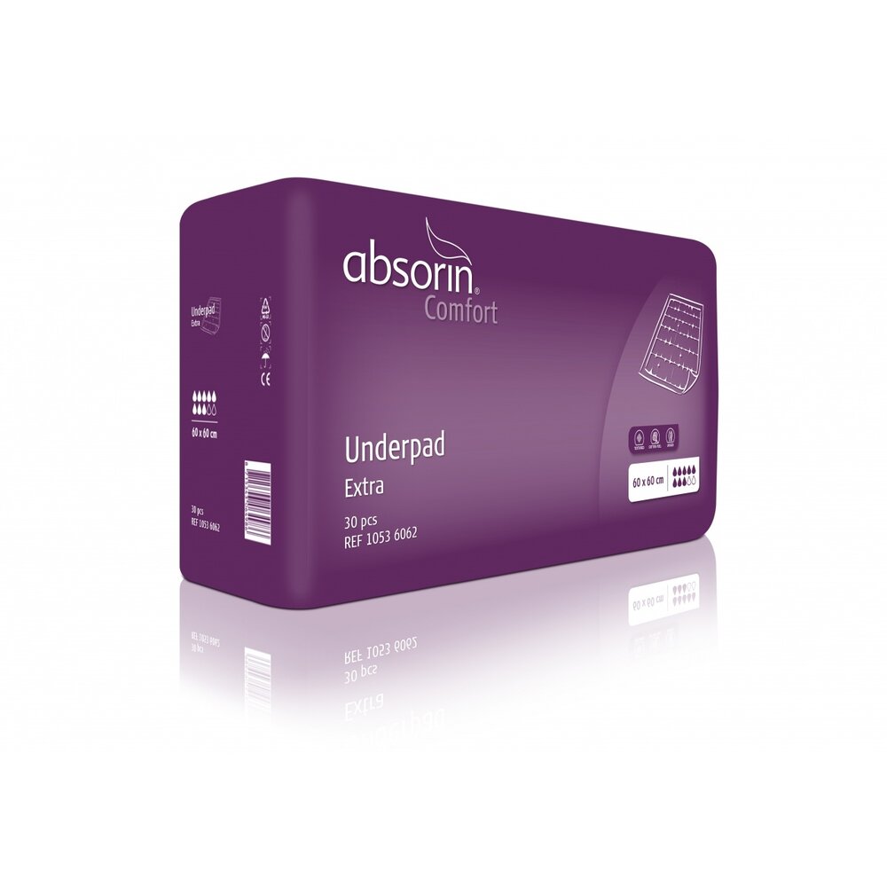 Onderlegger Absorin comfort Extra 60x60 cm -1250ML opname - De Boer Dental