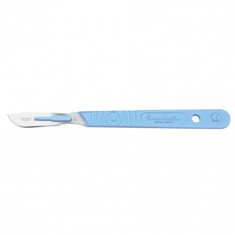 Scalpel met handvat nr 21 STERIEL- 10 stuks - De Boer Dental