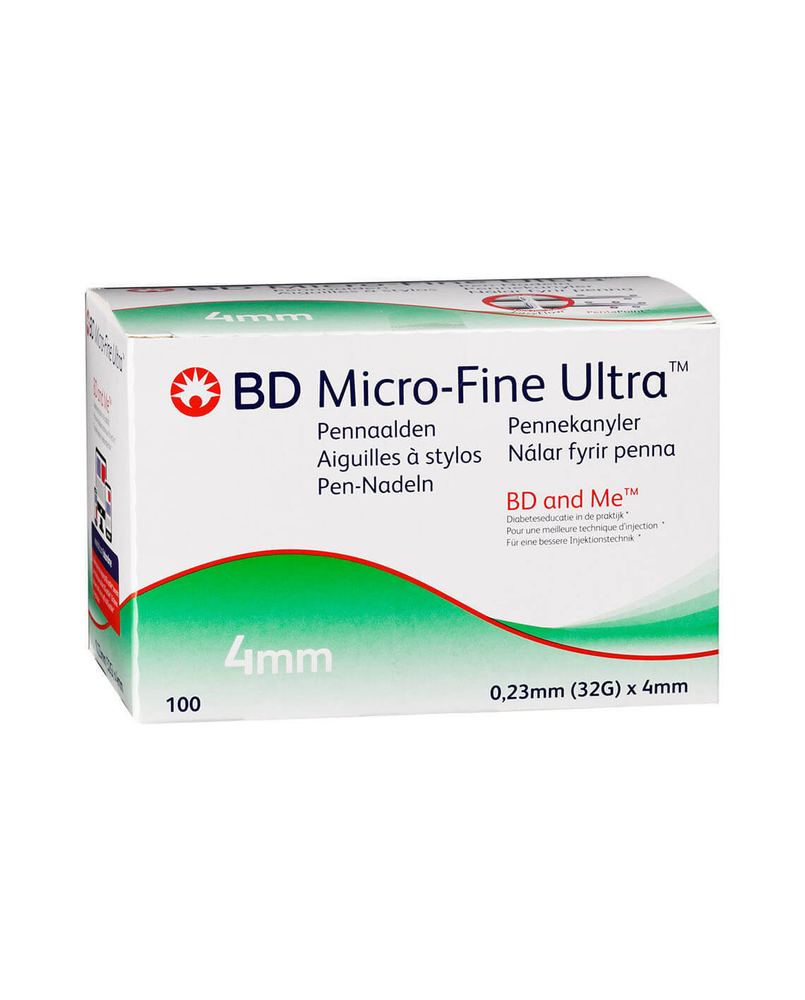 BD MICROFINE ULTRA PENNAALD 0,23X4MM 32G 320584 STERIEL - De Boer Dental