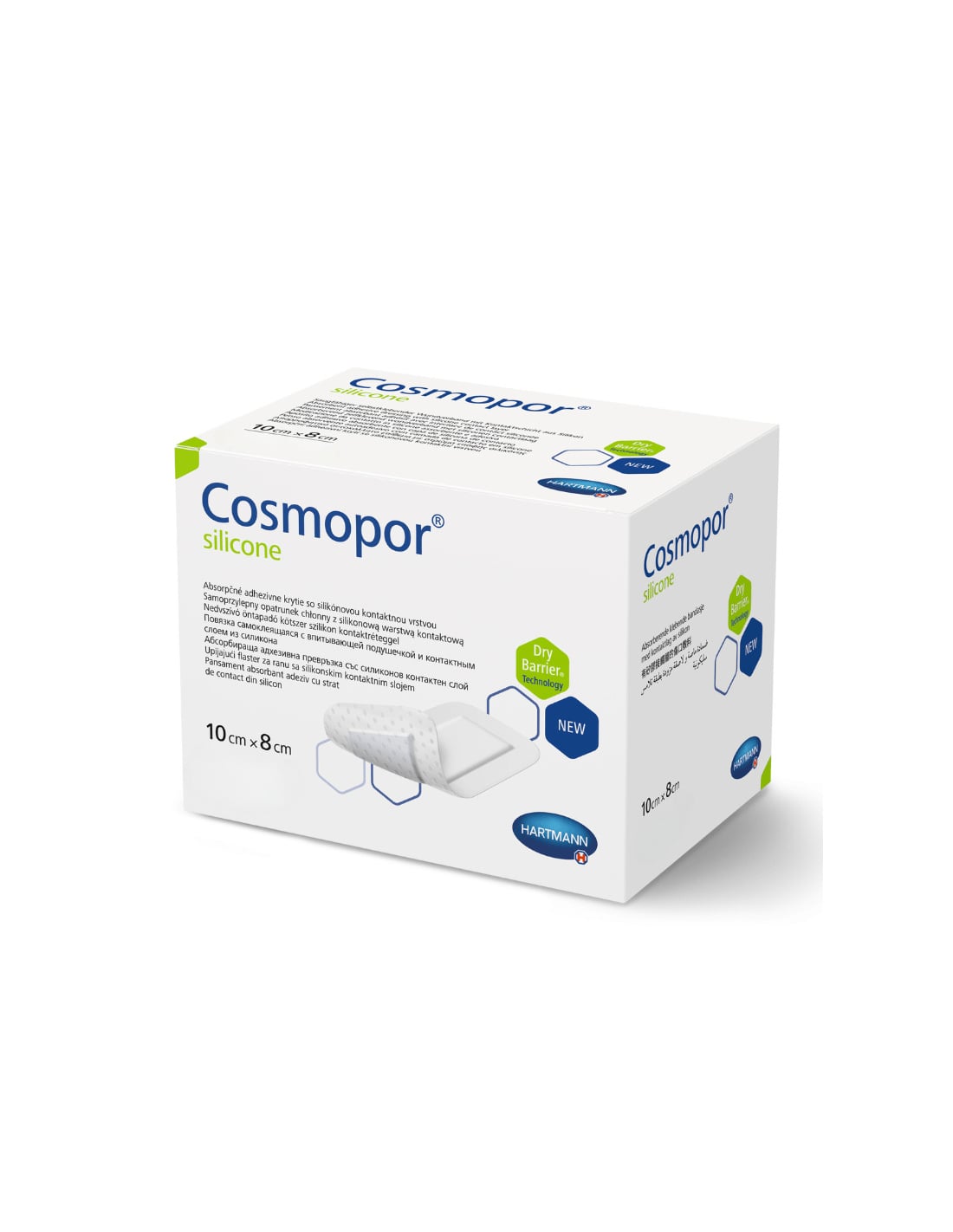 Cosmopor Silicone 10x8cm wondverband steriel 25 stuks - De Boer Dental