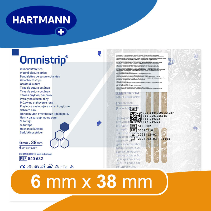 Omnistrip wondhechtstrips 6 x 38mm - De Boer Dental