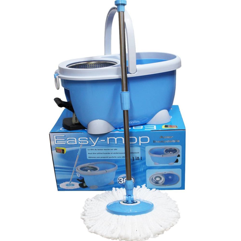 Easy Mop 3 in 1 spinner mop Stainless Steel | Megatip.be