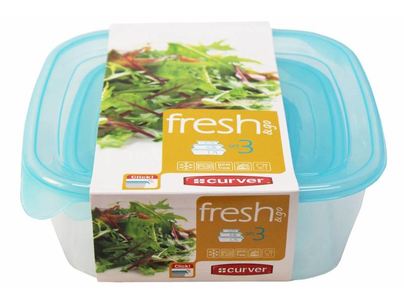 Curver Vershouddozen Fresh & Go (3 stuks) - Megatip.be