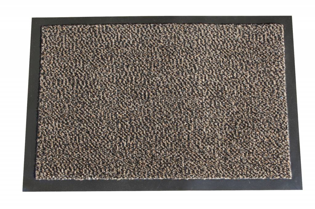 Schoonloopmat Mars 40 X 60 cm. Bruin met boord | Megatip.be Schoonloopmat Mars 40 X 60 cm. Bruin met boord | Megatip.be
