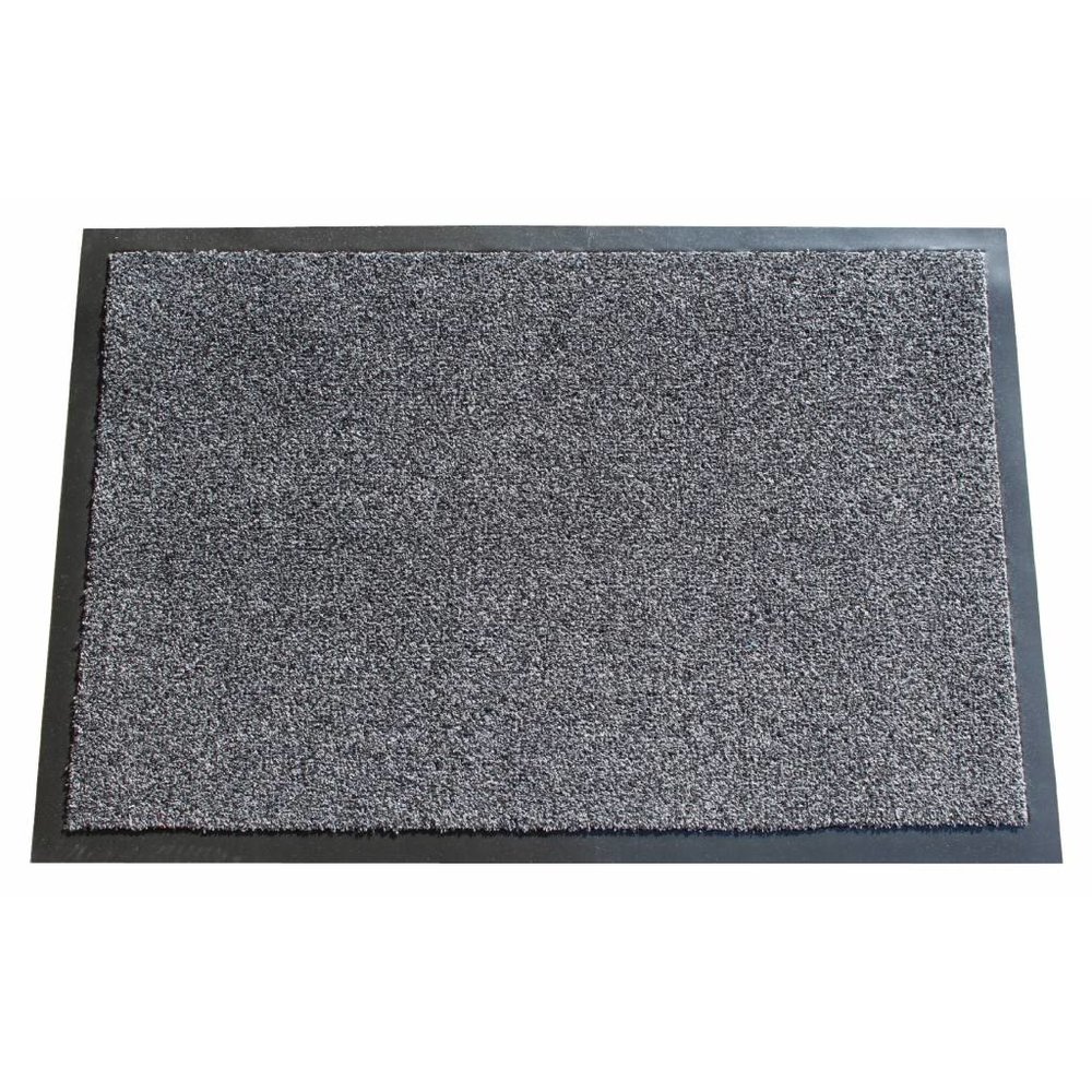 Wasbare schoonloopmat Anthracite 40x60 cm. | Megatip.be