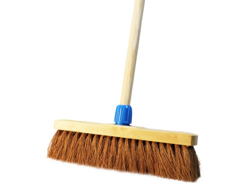 Keerborstel Coco 33 cm. met steelhouder | Megatip.be