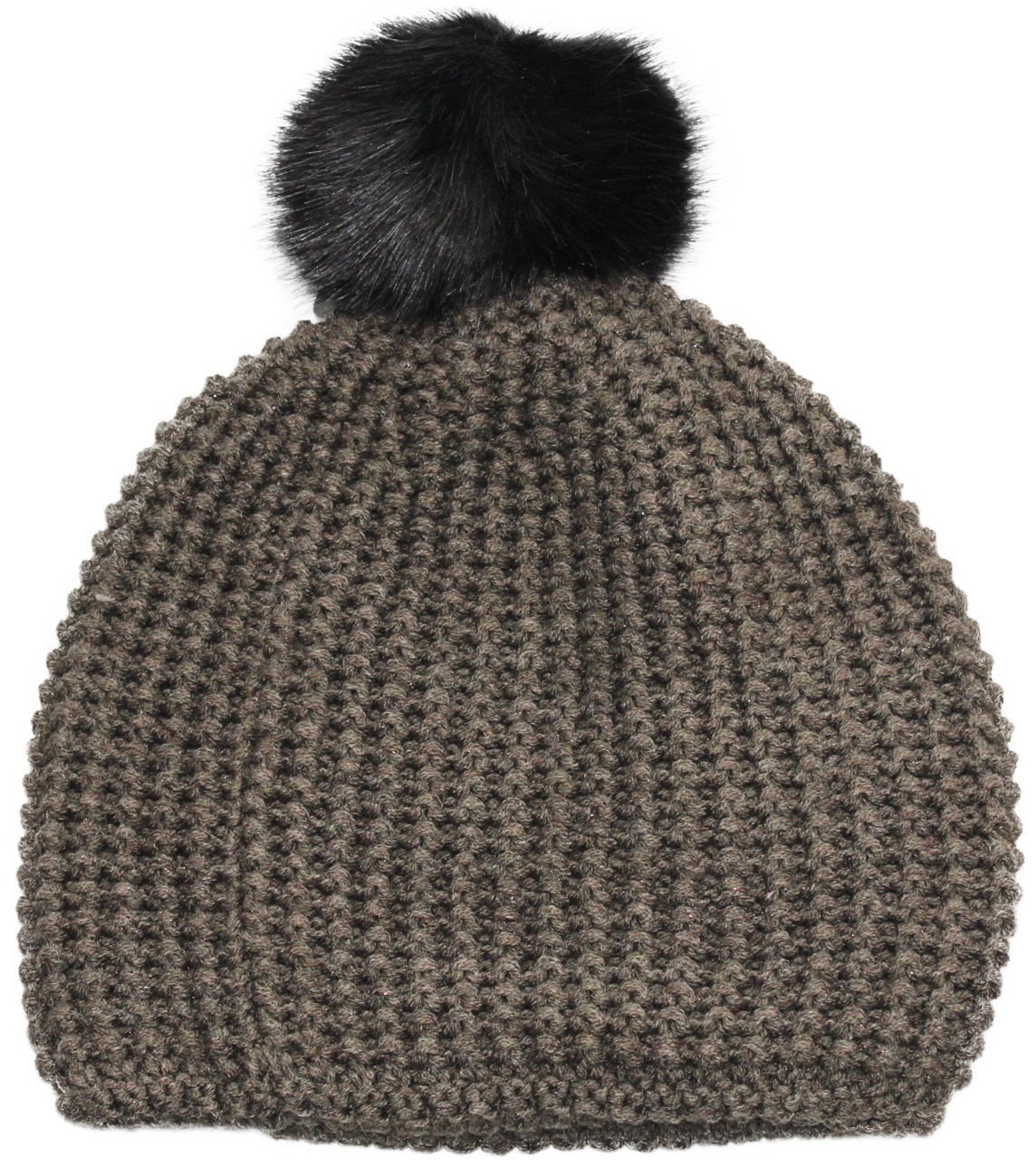 Dames Muts met fur pompon Dames Muts met fur pompon
