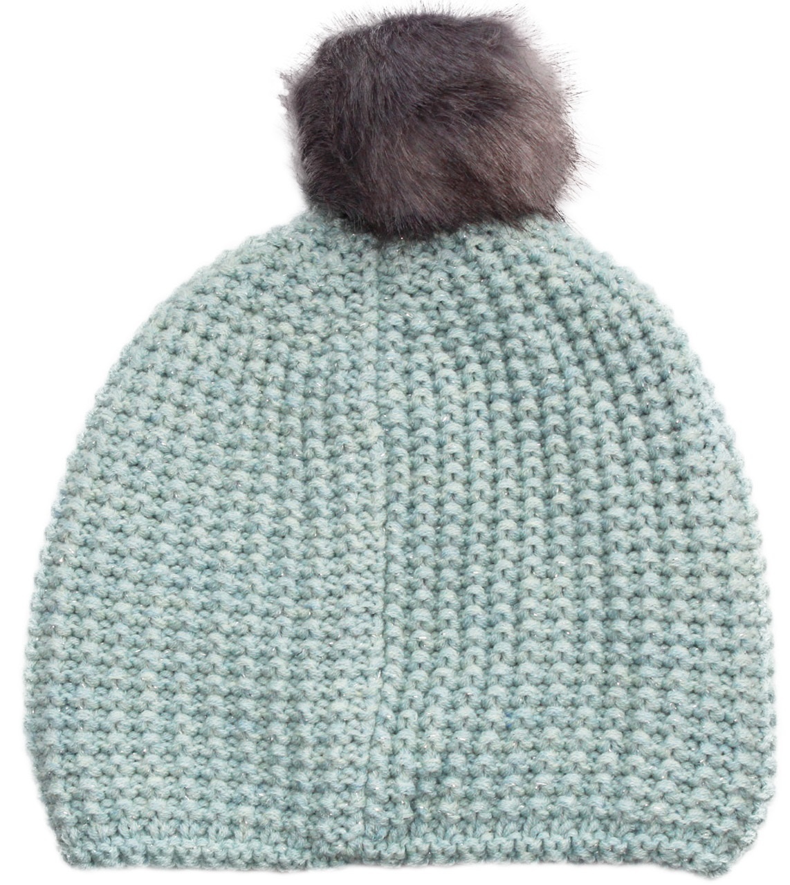 Dames Muts met fur pompon Dames Muts met fur pompon