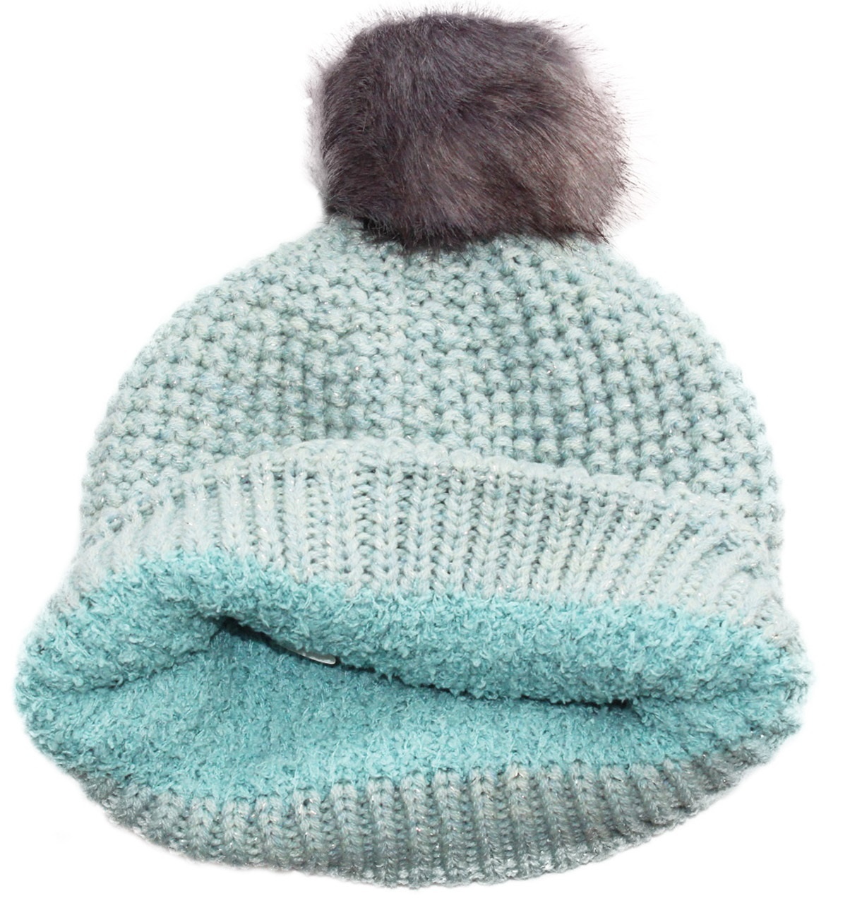 Dames Muts met fur pompon Dames Muts met fur pompon