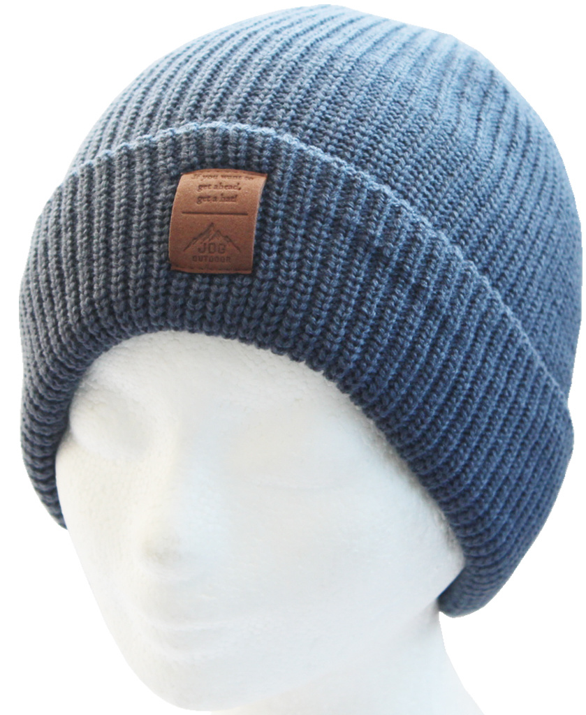 Gebreide muts met logo (unisex) - New Blue | Megatip.be Gebreide muts met logo (unisex) - New Blue | Megatip.be