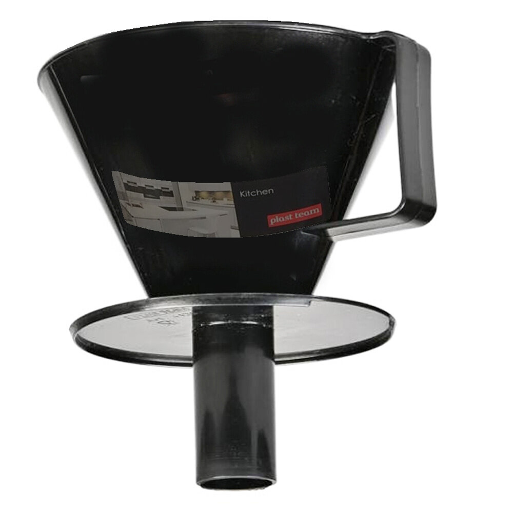 Koffiefilter houder 1 x 4 met tuit - Zwart | Megatip.be Koffiefilter houder 1 x 4 met tuit - Zwart | Megatip.be