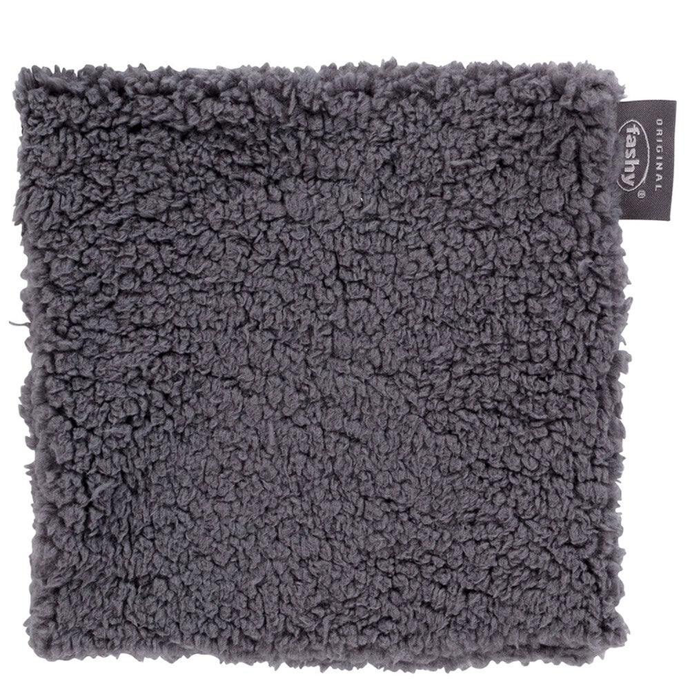 Fashy Kersenpitkussen Pluche overtrek antraciet 17x18 cm. | Megatip.be