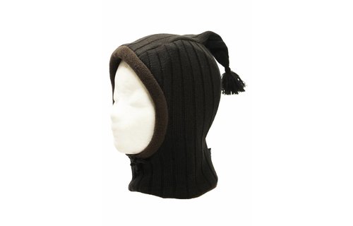 Gebreide Bivakmuts met fleece Bruin | Megatip.be Gebreide Bivakmuts met fleece Bruin | Megatip.be